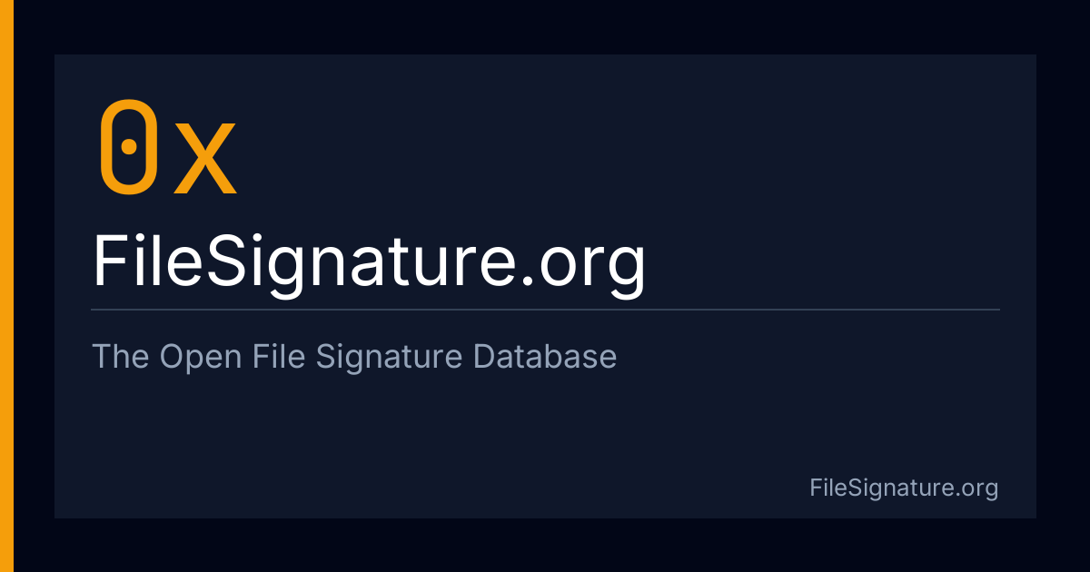 Disk Images File Signatures | FileSignature.org